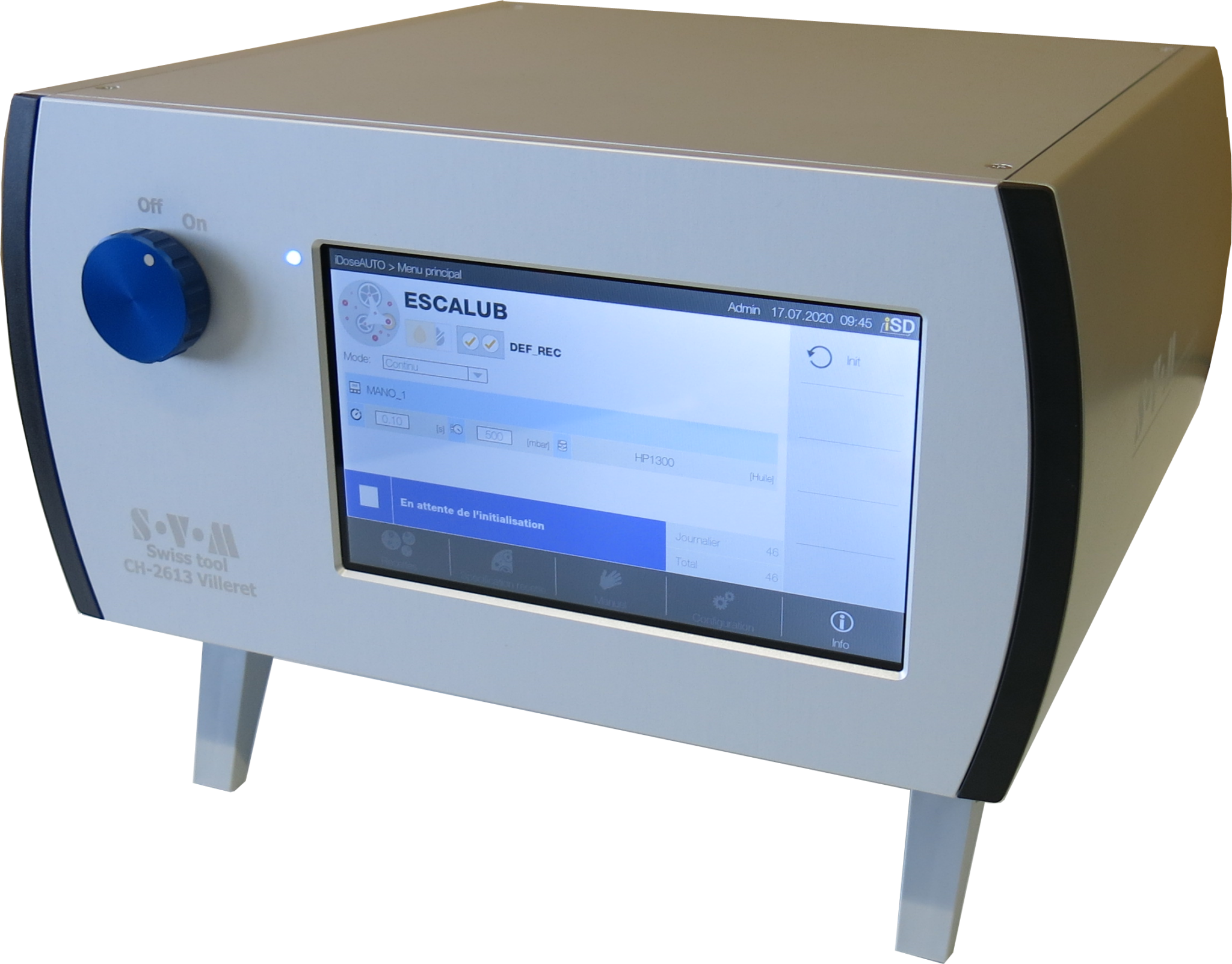 iDoseAUTO Coffret de commande tactile | SVM Micromecanique SA
